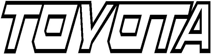 Toyota, Vinyl decal sticker