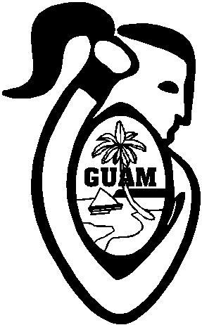 Guam Seal, Vinyl cut decal