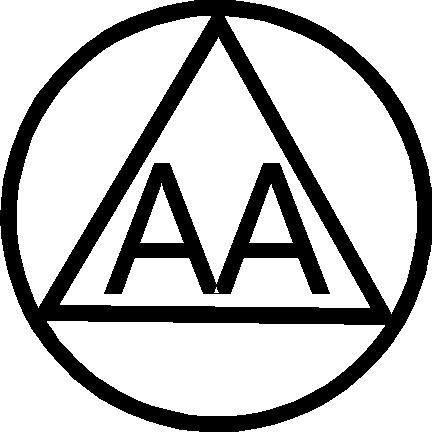 Alcoholic Anonymous symbol, AA, Vinyl decal sticker
