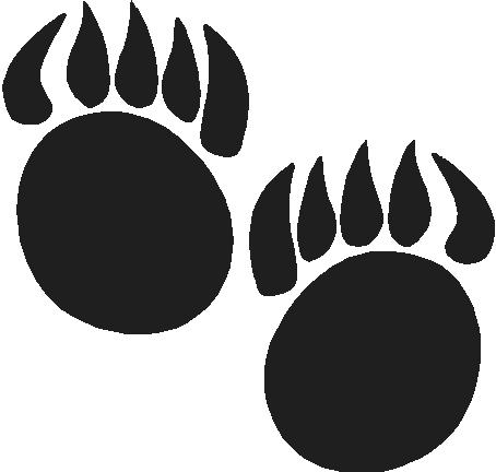 Bear Paws, Vinyl decal sticker, Vinyl decal sticker